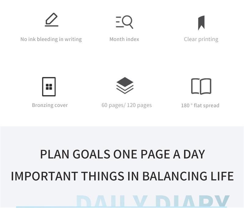 Ossayi Portable 2025 Daily Weekly Planners A7 Schedule Notebooks ...