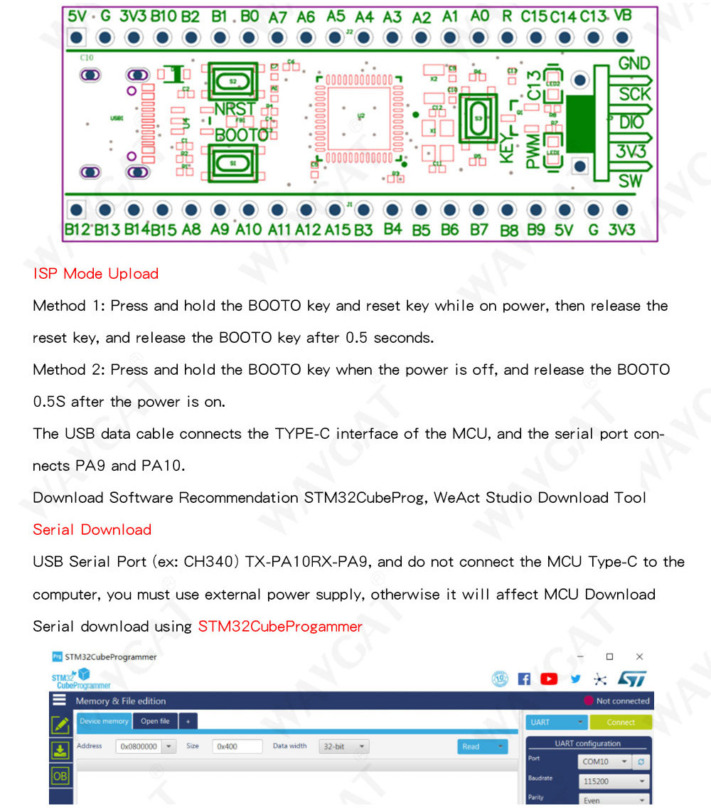 Stm32f401rct6 Minimum System Development Board Stm32 Arm Core Learning 4821