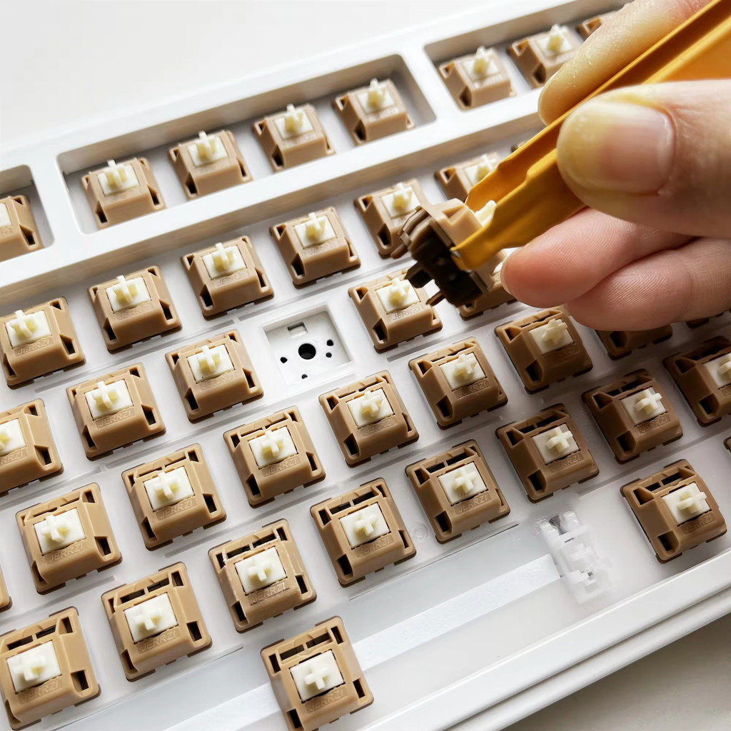 Jerrzi Latte Tactile Switches 5pin MX Switch Pre-Lubed Hot Swappable ...