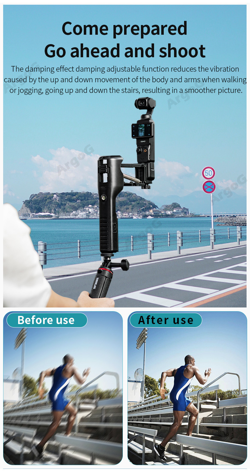 STARTRC Handheld Stabilizer for DJI Osmo Pocket 3 Collapsible Z-Axis ...