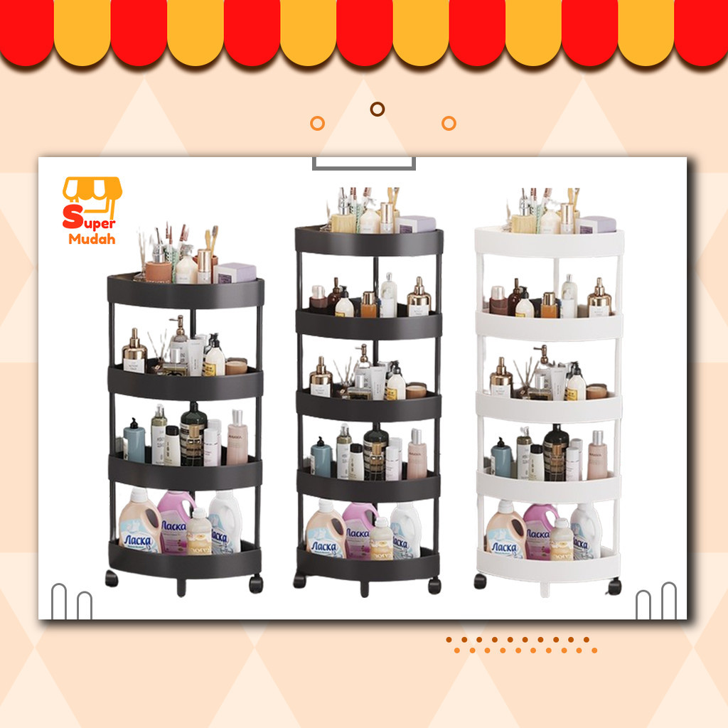 Bathroom Corner Three Shelves Triangle Corner Shelves Multi-Layer Floor ...