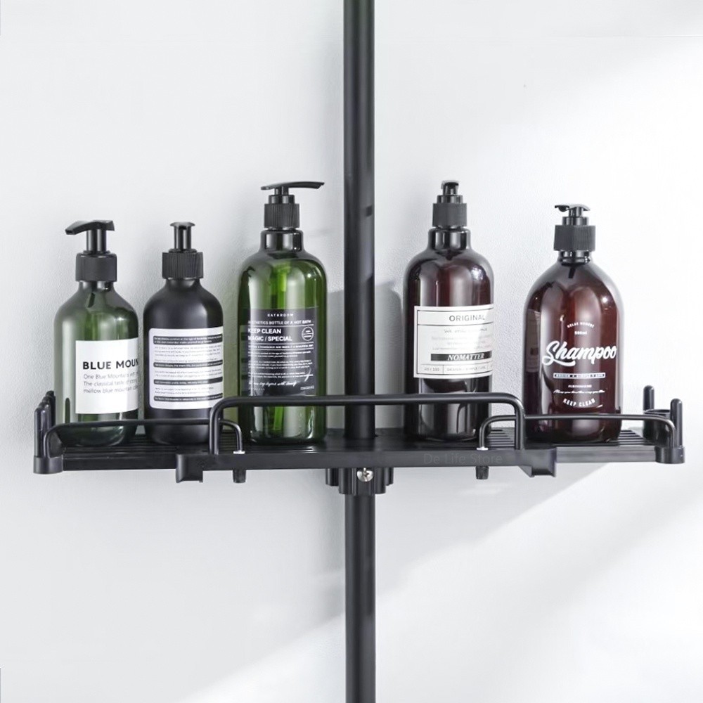 (Local Stock)Extendable Shower Shelf Space-Saving Bathroom Shelf No ...