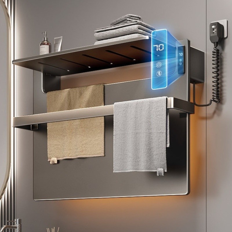 Bathroom Shelf Rack Electric Towel Intelligent Graphene Heating And ...