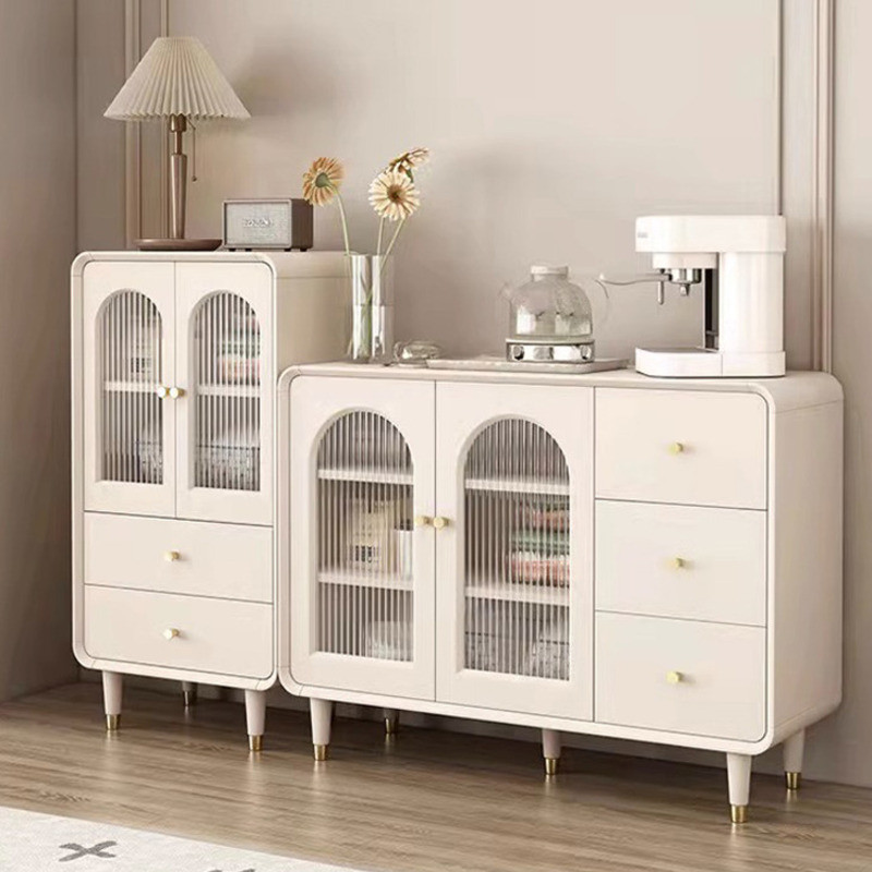 Cream Style Dining Cabinet, Modern And Simple White Kitchen Cabinet ...