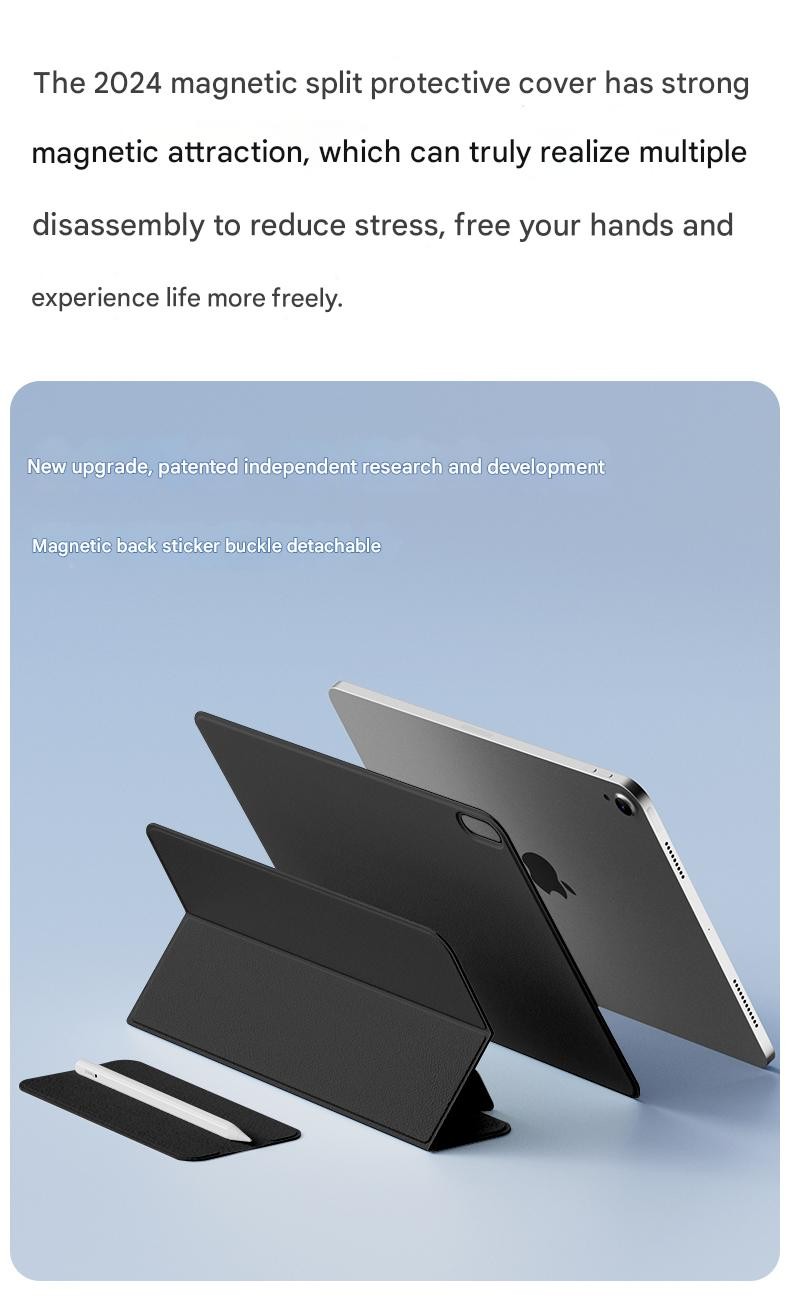 KENKE Case Detachable 3-in-1 case Magnetic Case Pencil bag For iPad Pro ...