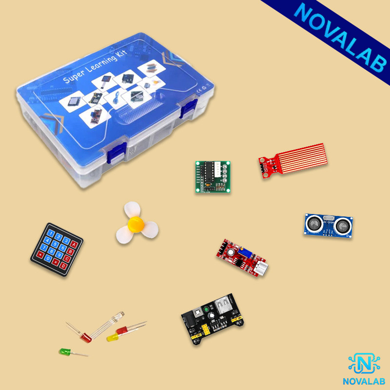 Novalab Super Starter Kit For Arduino Uno R3 Kit With Pdf Tutorial Compatible With Arduino Ide