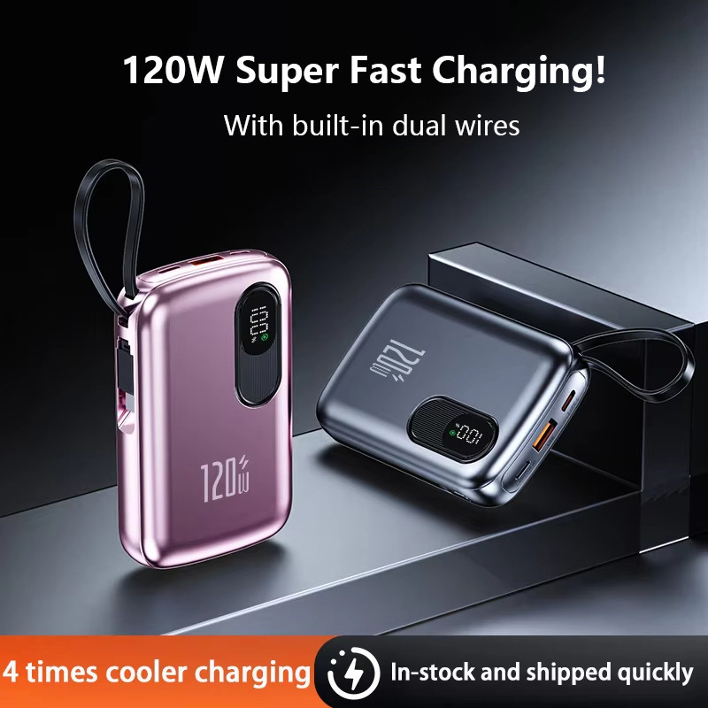 [SG Stock] CCC Power Bank 20000mah Powerbank Fast Charging Dual-Cable ...
