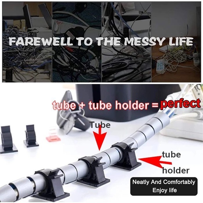 FEELING🔥28MM Flexible Spiral Tube Cable Organizer,Wire Organizer,Cable ...