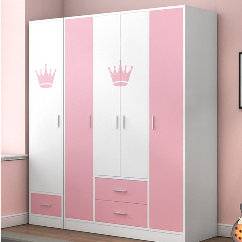 Wardrobe Room Children S Wardrobe Girl With Desk Integrated Storage ...