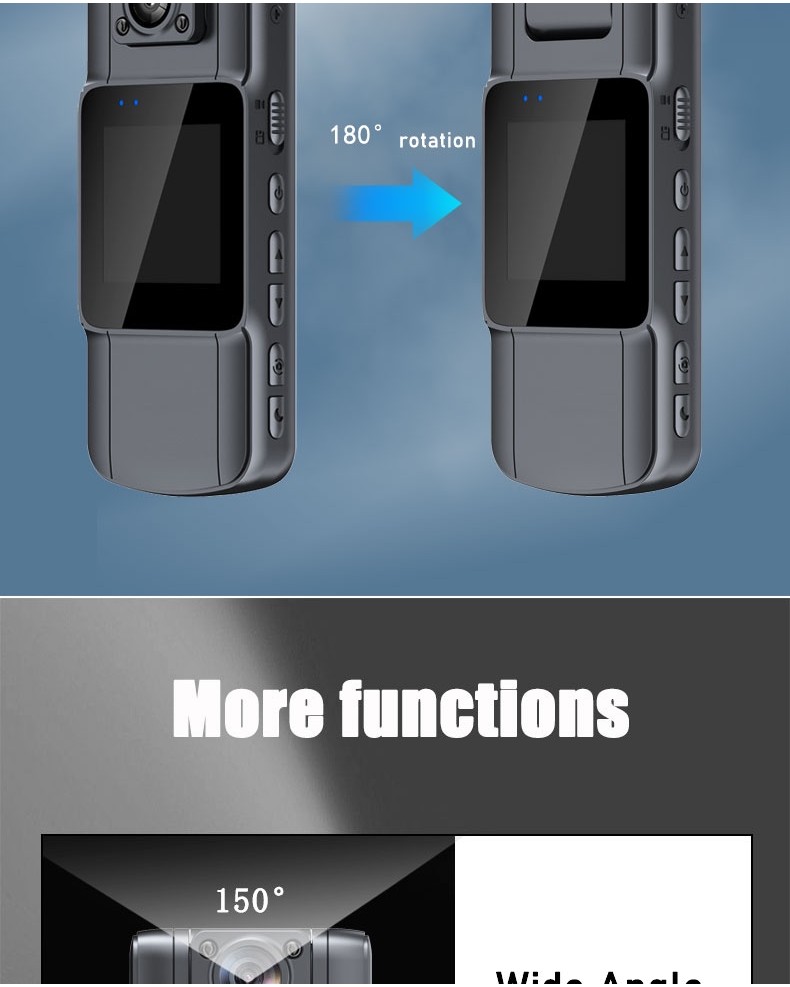 4K HD WIFI Mini Camera Portable Wearable Digital Video Recorder Body ...