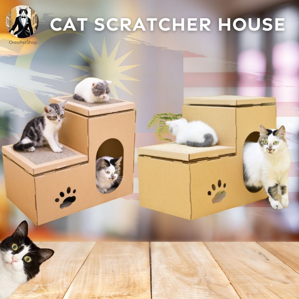 Durable Cat Scratcher Cat Bed Cat House High Density Cat Claws Scratch ...