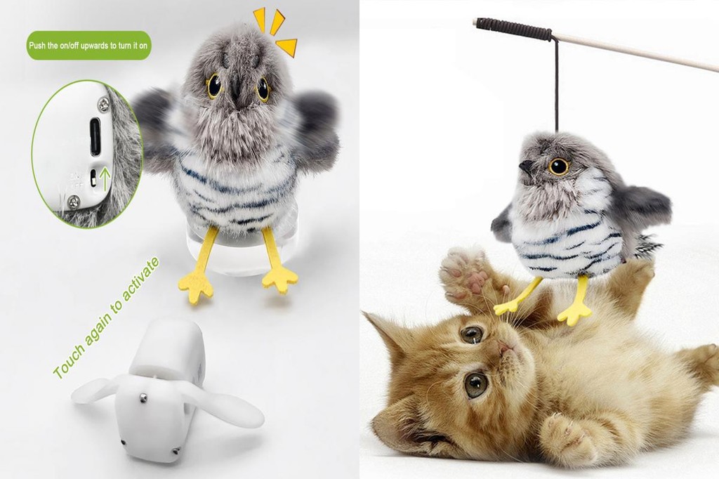 Cat Toy with Induction Movement Vibrating Cat Toy with Claw Activation ...