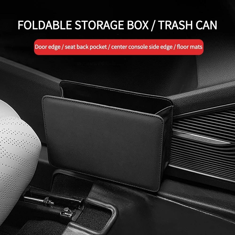 Car Side Door Storage Box PU Leather Phone Pouch Multi-pocket Car ...
