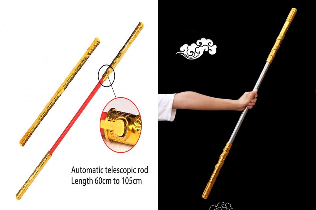 Sr Expandable Arts Prop Mythical Dragon Staff for Kids 60cm Golden ...