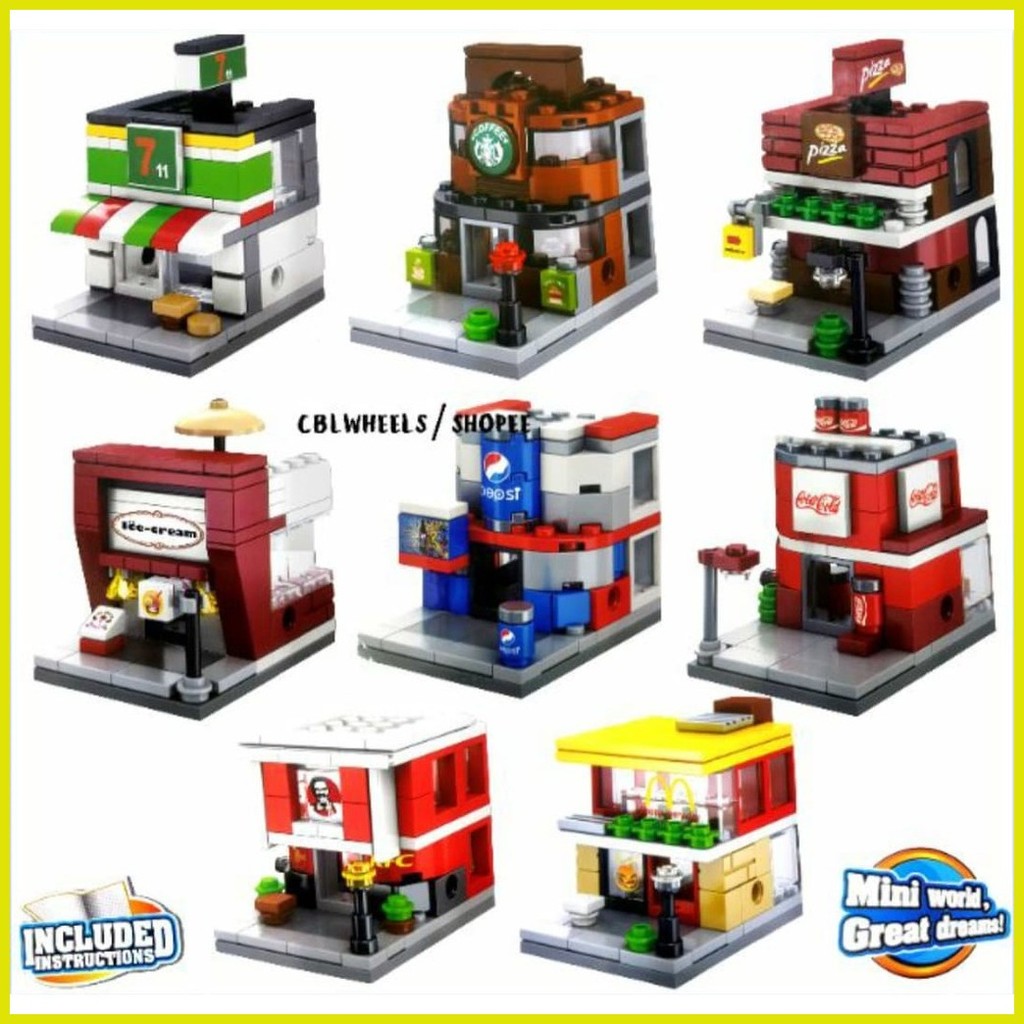 Sembo Mini Retail Shop Building Blocks(Ice Cream Shop (Häagen-Dazs ...