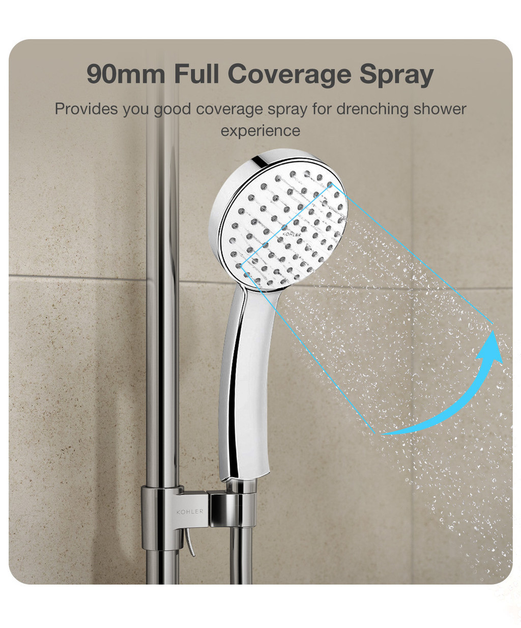 Kohler Citrus Single-Function Handshower + Complementary 1500mm/1.5m ...