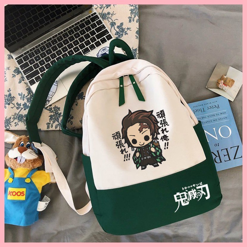 Backpack School Bag Demon Slayer Tomioka Nezuko Zenitsu shinobu Demon ...