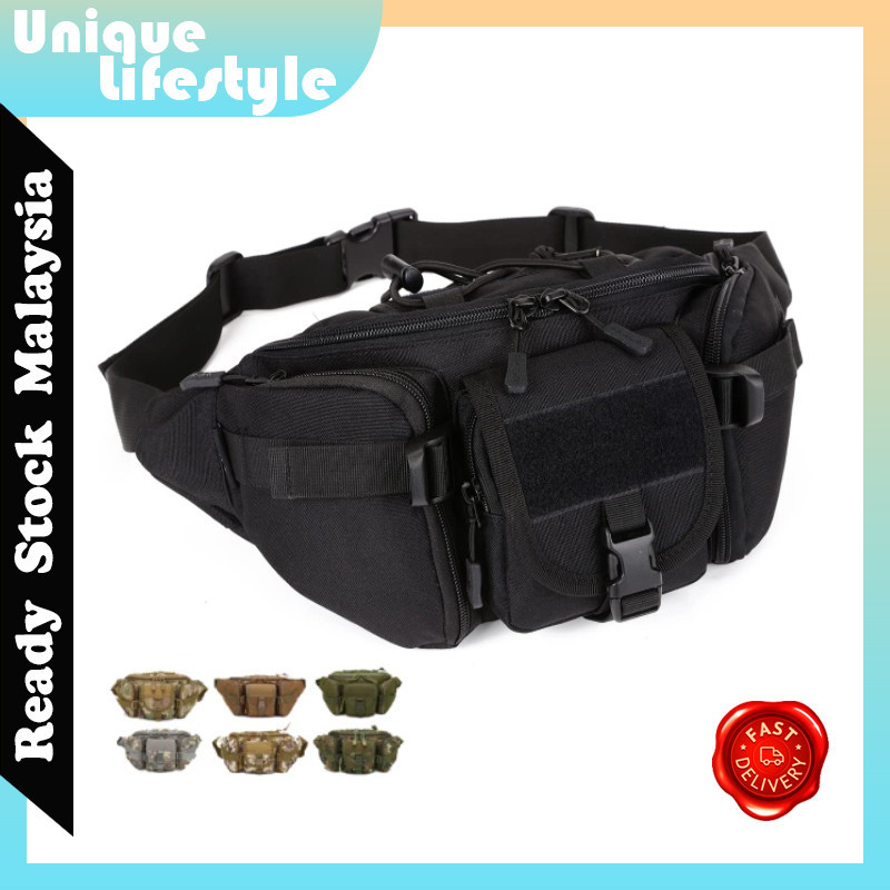 Tactical Waist Pack Portable Fanny Pack Outdoor Hiking Travel SWAT Army ...