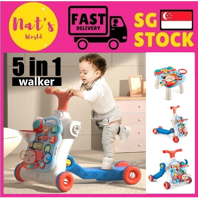 5 in 1 Baby Walker Baby Balance Bike Scooter (Moon walker) | Shopee ...