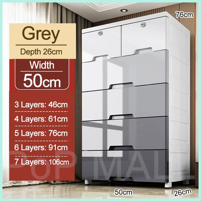 PoP Drawer cabinet durabox plastic wardrobe clothes storage organizer ...
