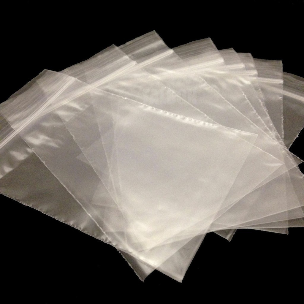[FUNWD] 100 Small Clear Bags Plastic Baggies Baggy Grip Self Seal ...