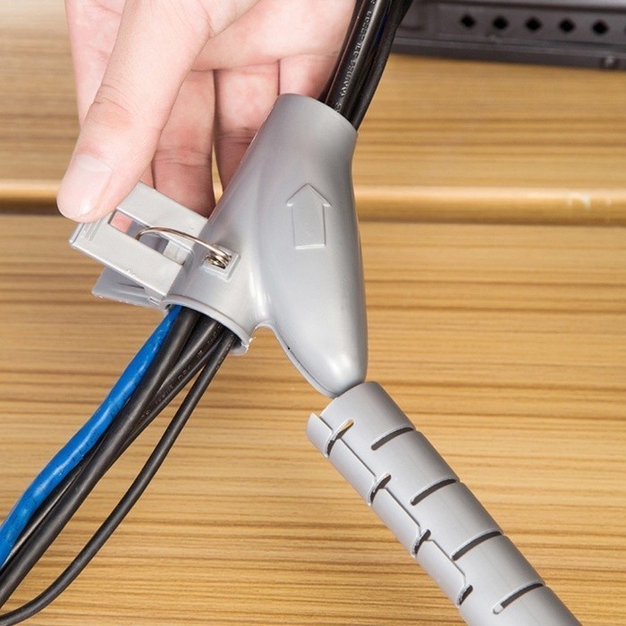 FEELING🔥28MM Flexible Spiral Tube Cable Organizer,Wire Organizer,Cable ...