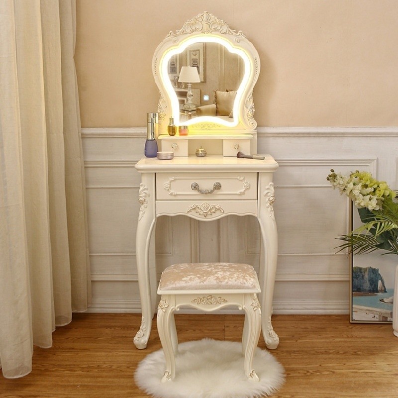 European Dressing Table Bedroom Princess Style Multifunctional Small ...