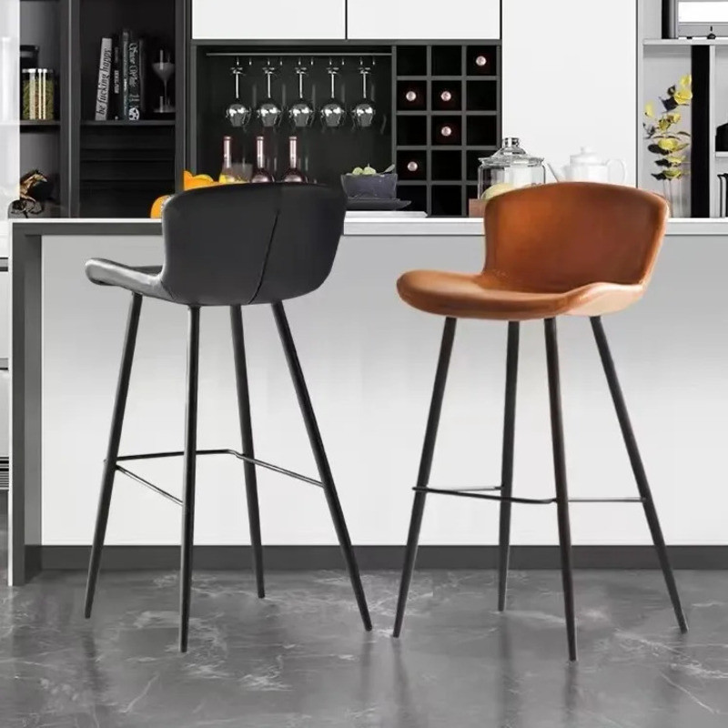 Bar Counter Chairs Nordic Front Desk Chairs High Stools Island Chairs ...