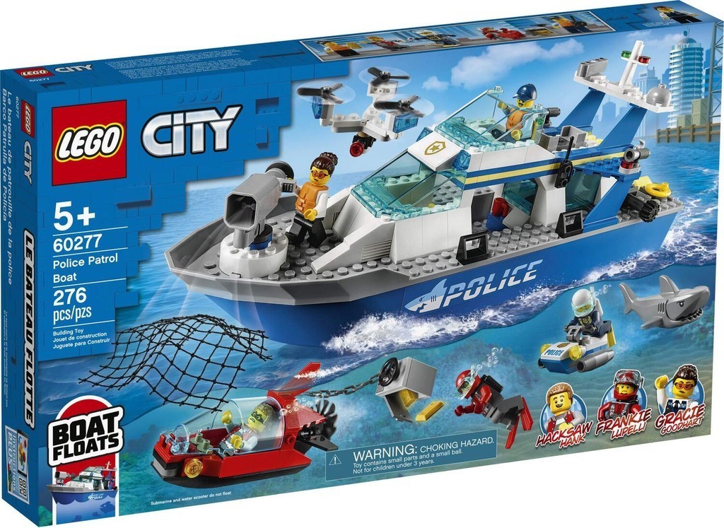 LEGO & City Patrol Boat TV Characters Shark Figure 60277 Building ...