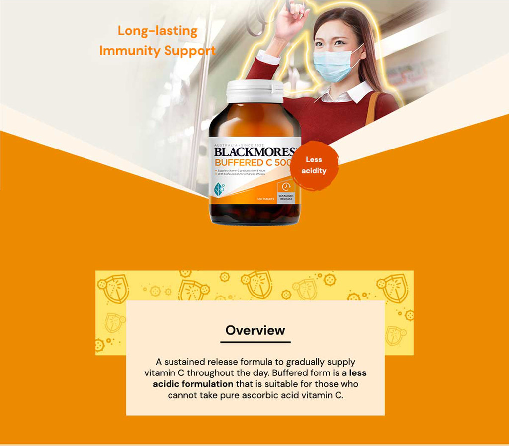 Blackmores Buffered C 500 Vitamin C Tablets (120s) | Shopee Singapore