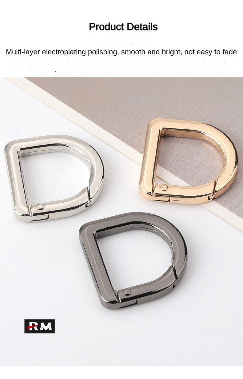 [No Stitching]D-Shaped Spring Ring For Bags 19bag Handbag Crossbody ...