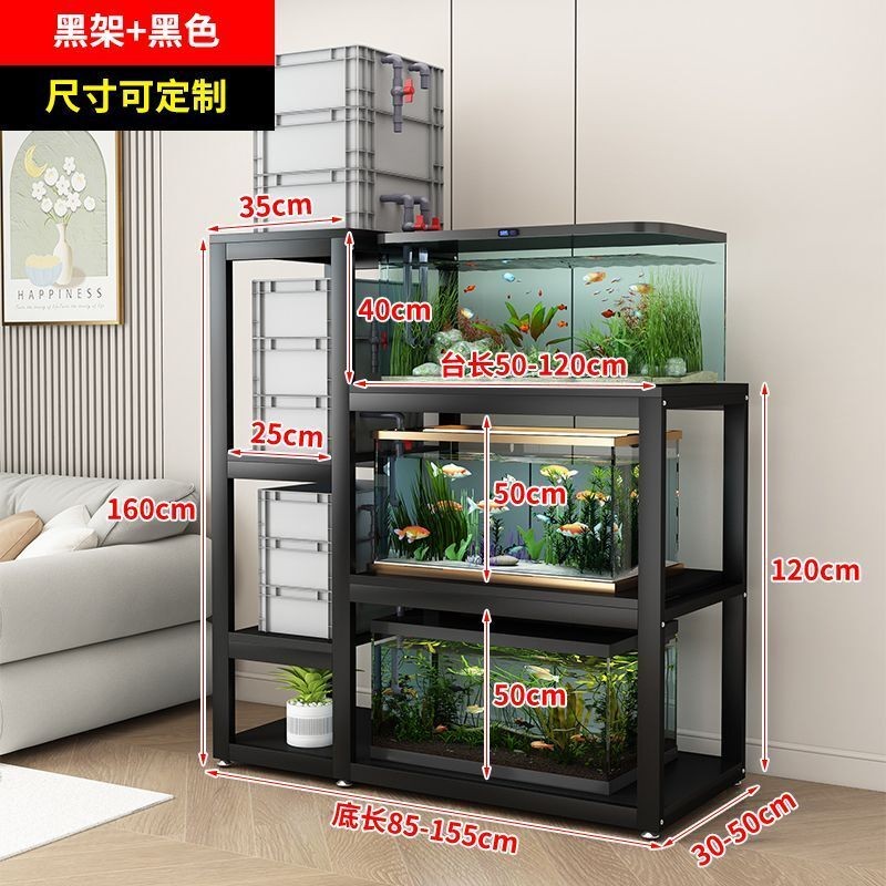 Fish Tank Cabinet Stand Table Furniture Frame Steel Wood Base Shelf ...