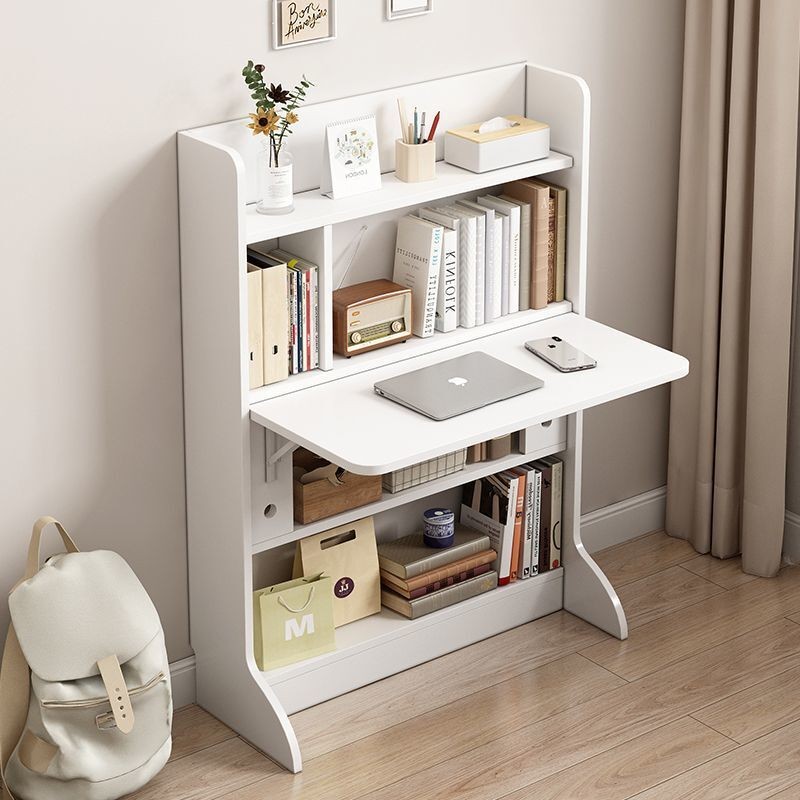 Folding Soild Wood Computer Office Table Bedroom Multifunctional Study ...