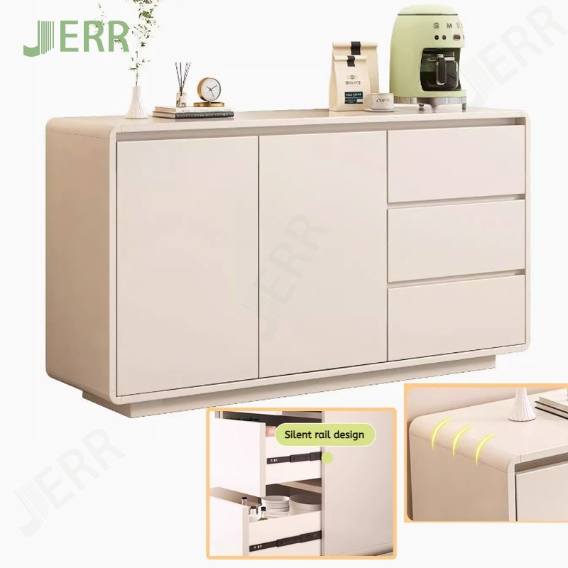 Full Solid Wood Sideboard Cream Style Storage Modern and Simple Living ...