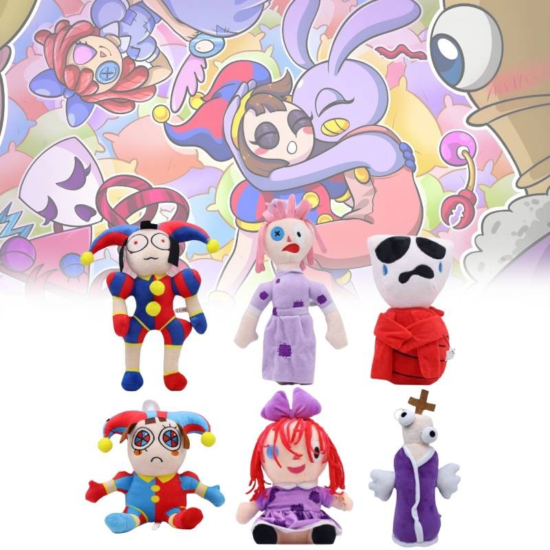 Amazing Adorable Digital Circus Plush Toy Featuring Pamni Jax Kane In ...