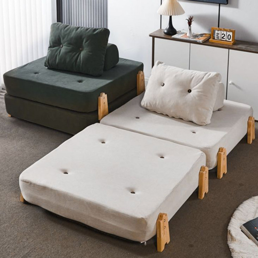 Lazy Sofa Tofu Block Living Room Single Sofa Bed Dual Purpose Bed ...