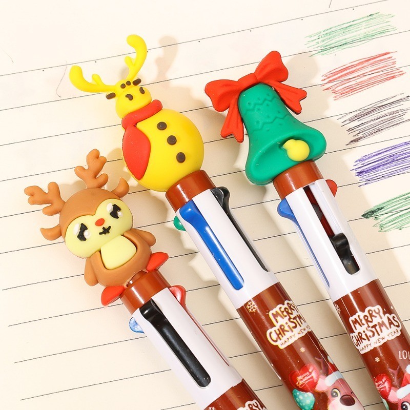 [ Wholesale Prices ] 4 Colors Christmas Ballpoint Pen - Student ...