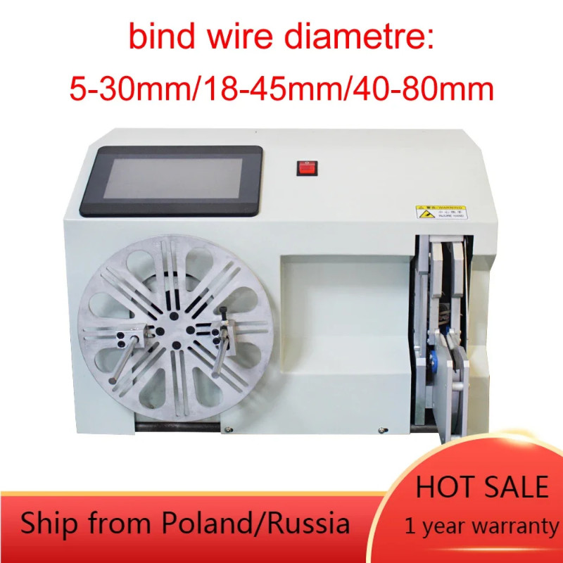 Cable Wire Coil Winding Binding Machine Touch Screen Electric Digital ...