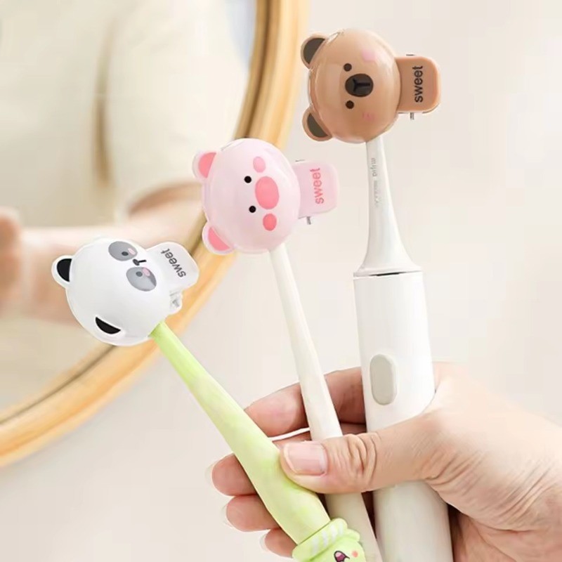 1/4Pcs Cute Animal Shape Toothbrush Cap - Toothbrushes Storage ...