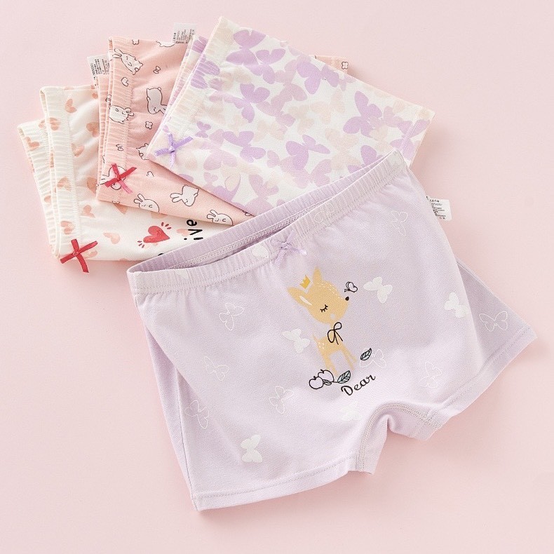 Set of 4 pairs of Chip pants for girls with thigh/cross-fit shape with ...