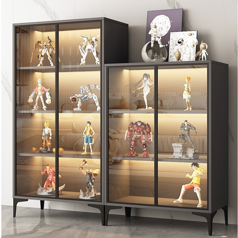 Display Cabinet Cabinet Handmade Display Light Luxury Glass Door ...