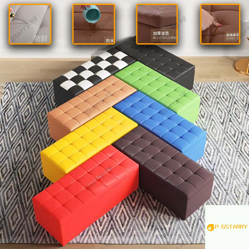 S·T Shoe Changing Stool Shoe Cabinet Clothing Store Bed End Storage ...