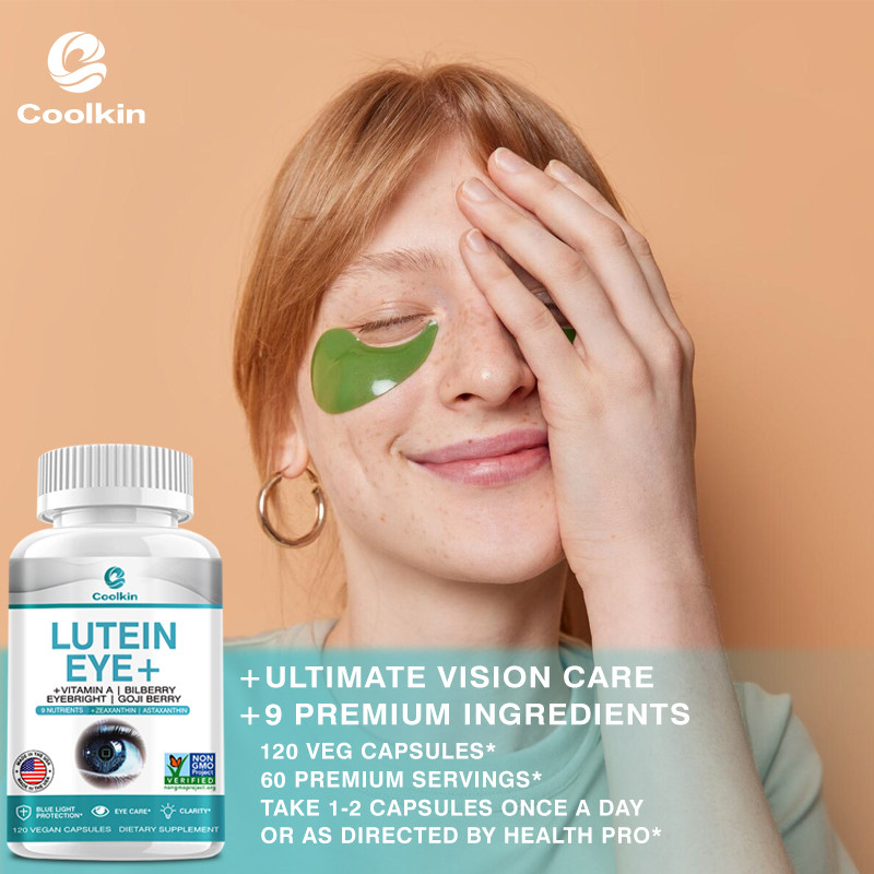 Coolkin LUTEIN EYE+ – Vision Protection Supplement – For Macular Health ...