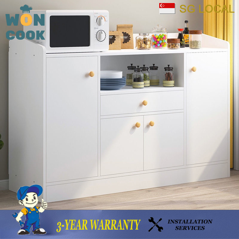 WON Storage Side Cabinet Kitchen Cupboard Simple Household Shelf ...