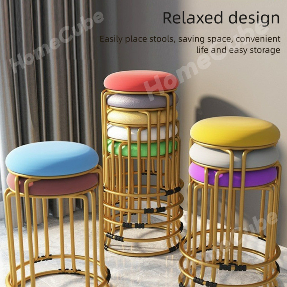 Small Stool For Home Use Internet Celebrity Round Stool For Living Room ...