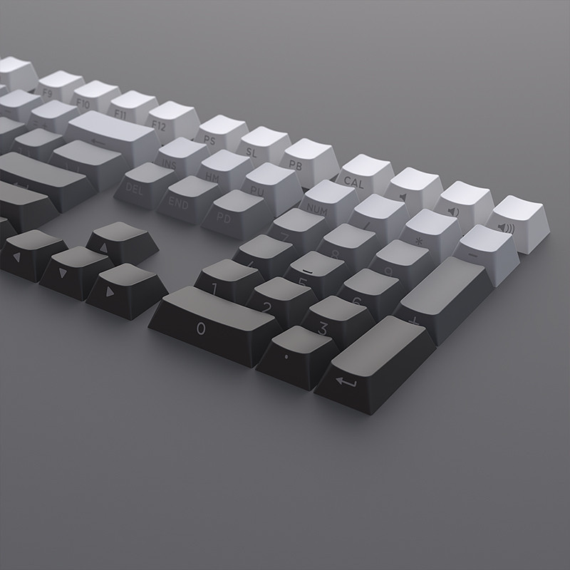 Gradient Color Side Character Cherry Height South Facing LED Keycap ...