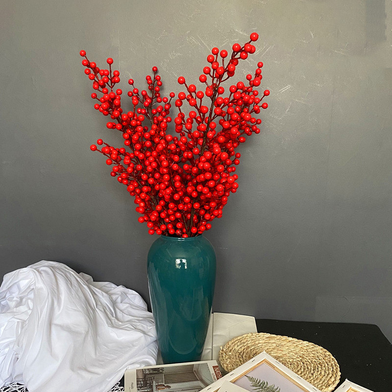 Simple Artificial Flowers Red Simulated Flower Living Room Decoration ...
