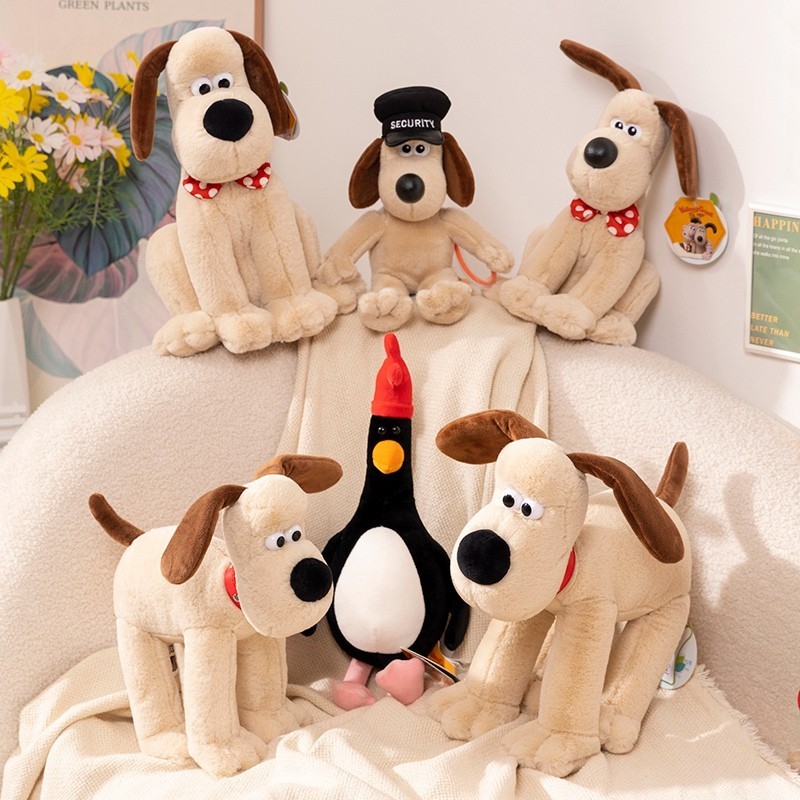 Hot Sale NEW Cute Wallace&Gromit Dog Plush Toy Funny Gromit Cartoon ...