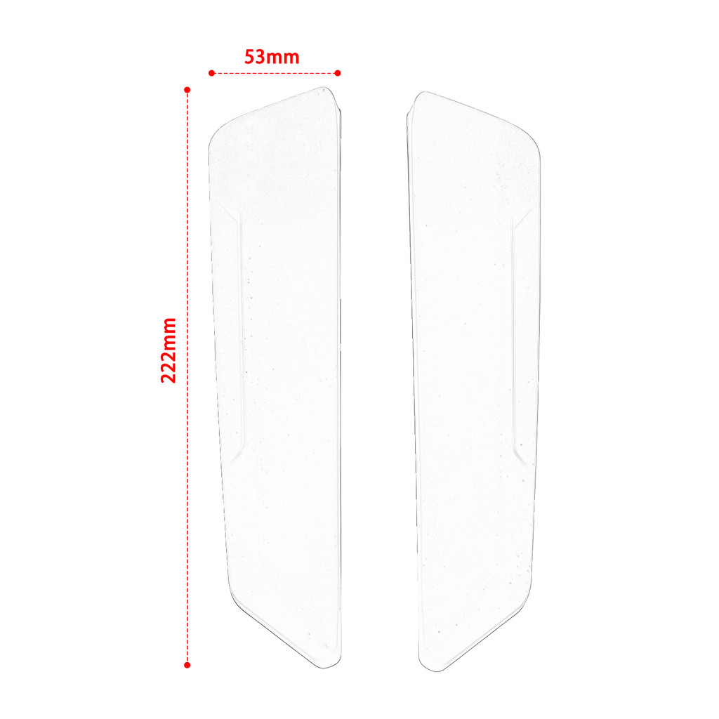 Motorcycle Side Wind Deflectors Body Anti Scratch Windshield Side ...