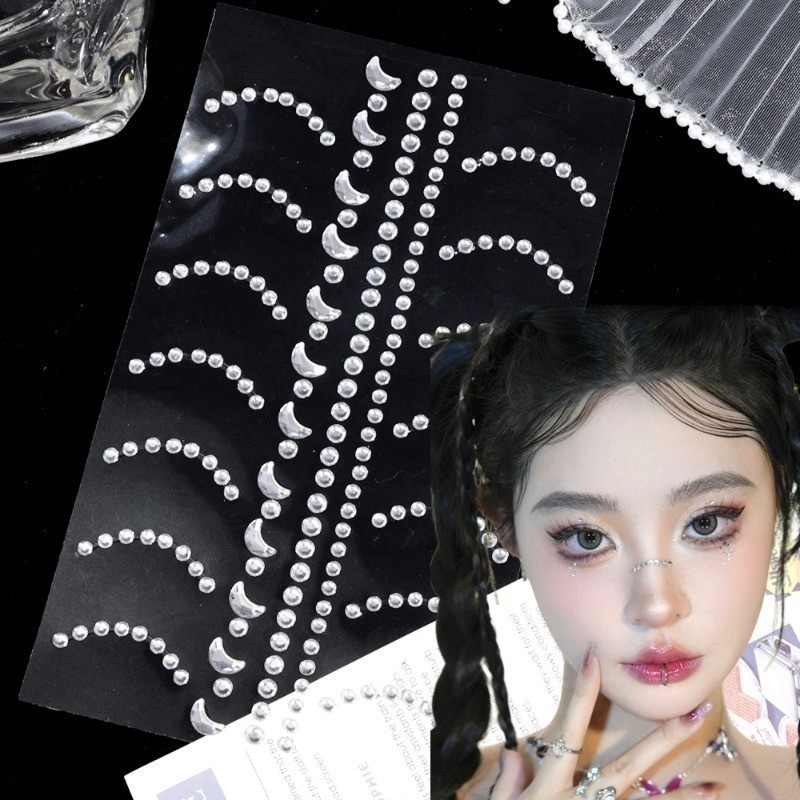 For Body, Face, Eyebrow - Teardrop Tear-diamond Pearl Sticker ...